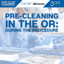 Point of Use Cleaning